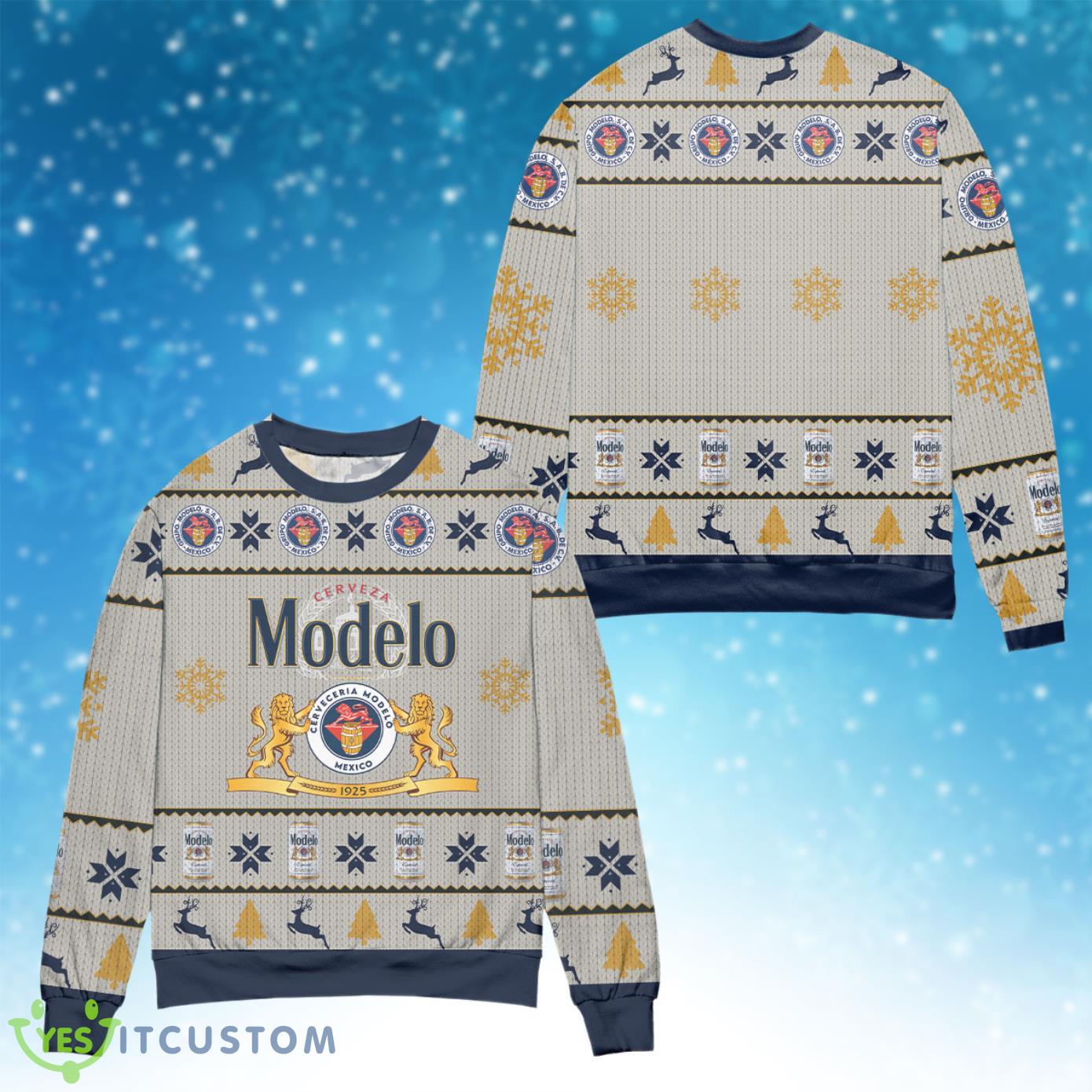 Cerveza Modelo Funny Christmas Gift Ugly Christmas Sweater - YesItCustom