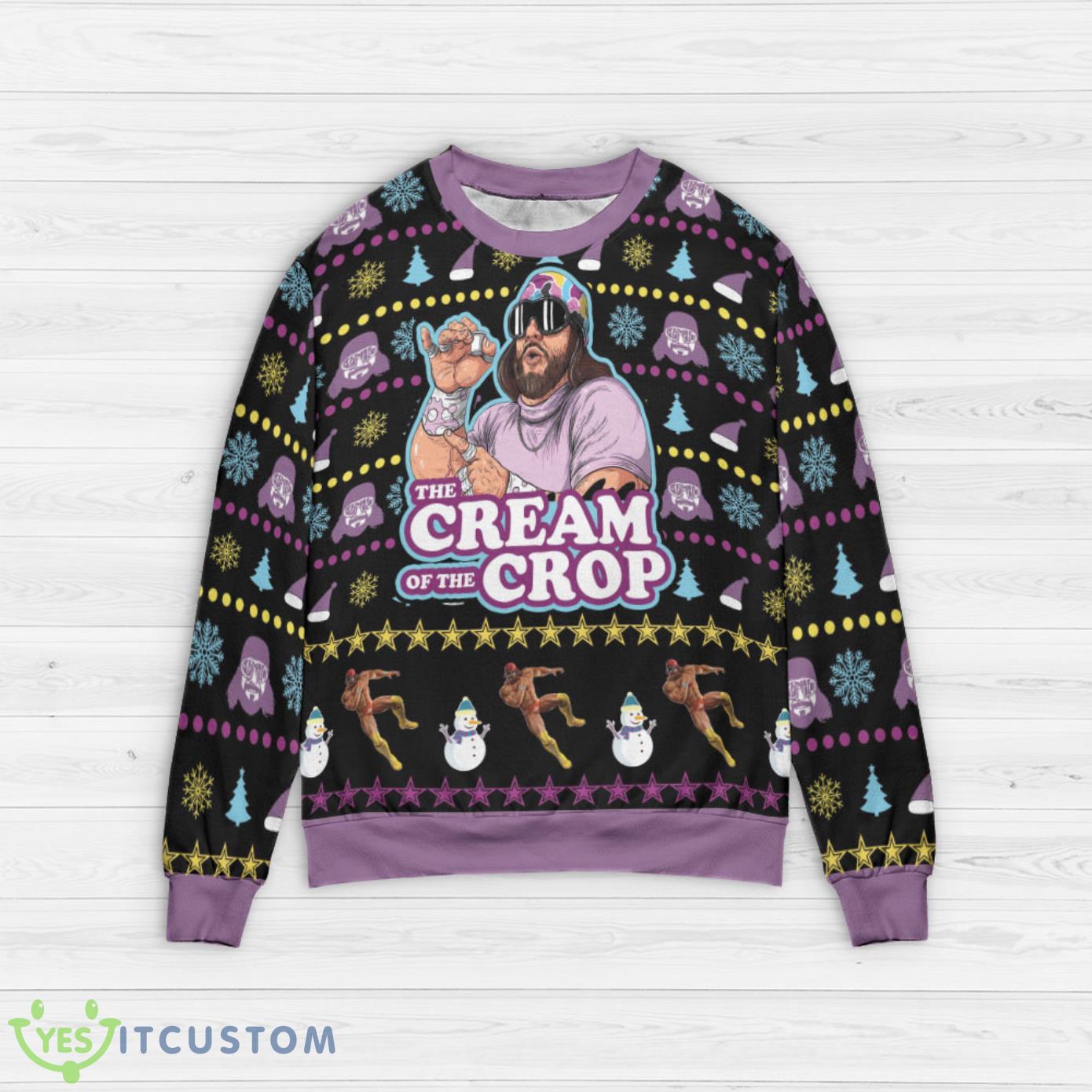 The Cream of the Crop Macho Man Randy Christmas Sweater - YesItCustom