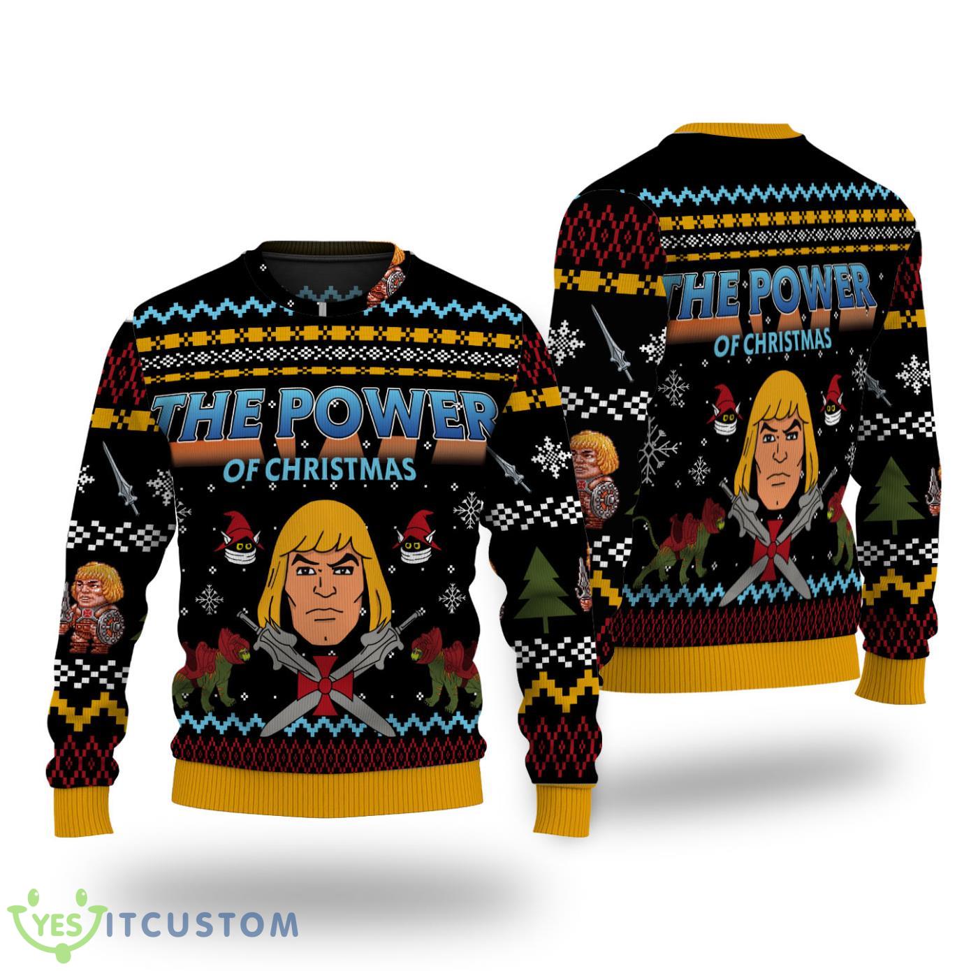 The Good Power of Christmas He Man Ugly Christmas Sweater - YesItCustom