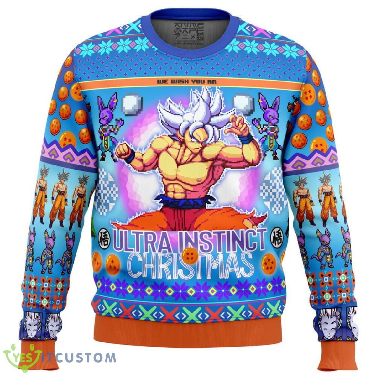 Ultra Instinct Goku Dragon Ball Super Ugly Christmas Sweater - YesItCustom