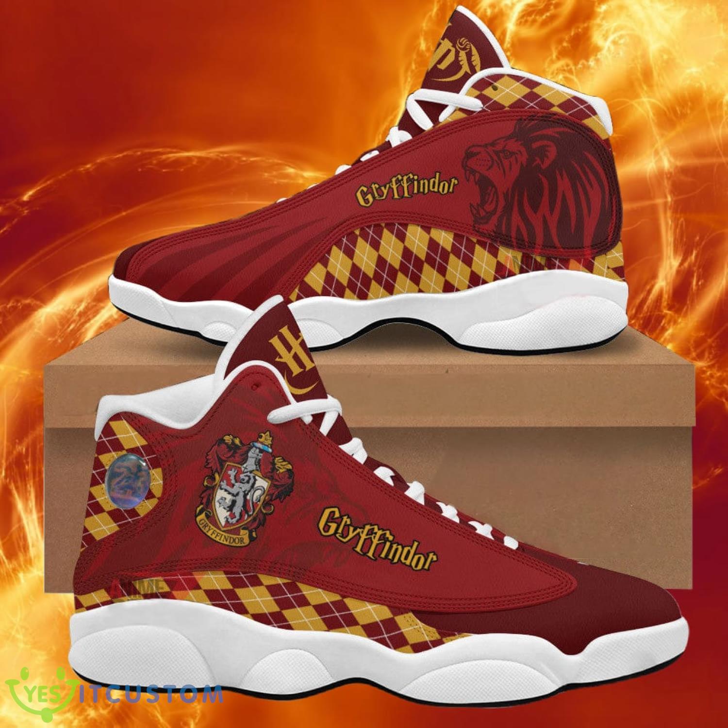 Harry Potter Gryffindor Red Air Jordan 13 Sneakers - YesItCustom
