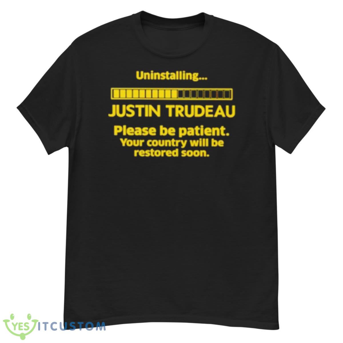 Ninstalling Justin Trudeau shirt - YesItCustom