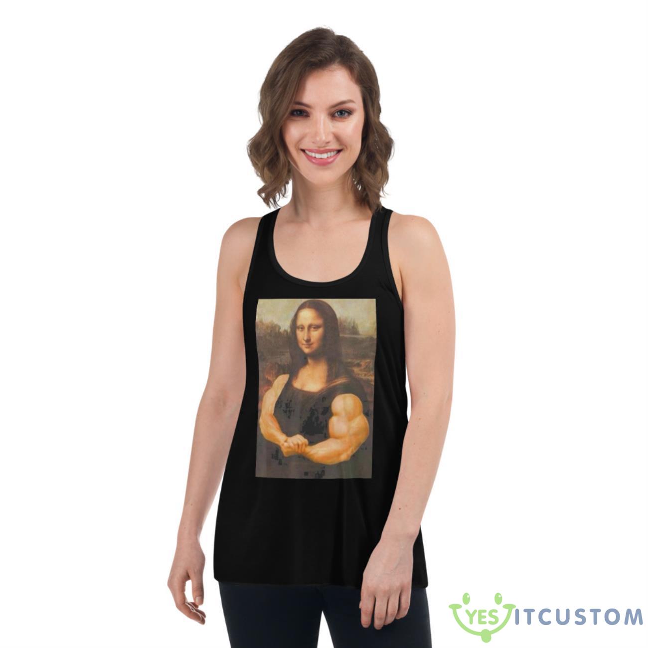 Mona Lisa Bodybuilding Muscle Gym Workout Outfits Shirt - YesItCustom