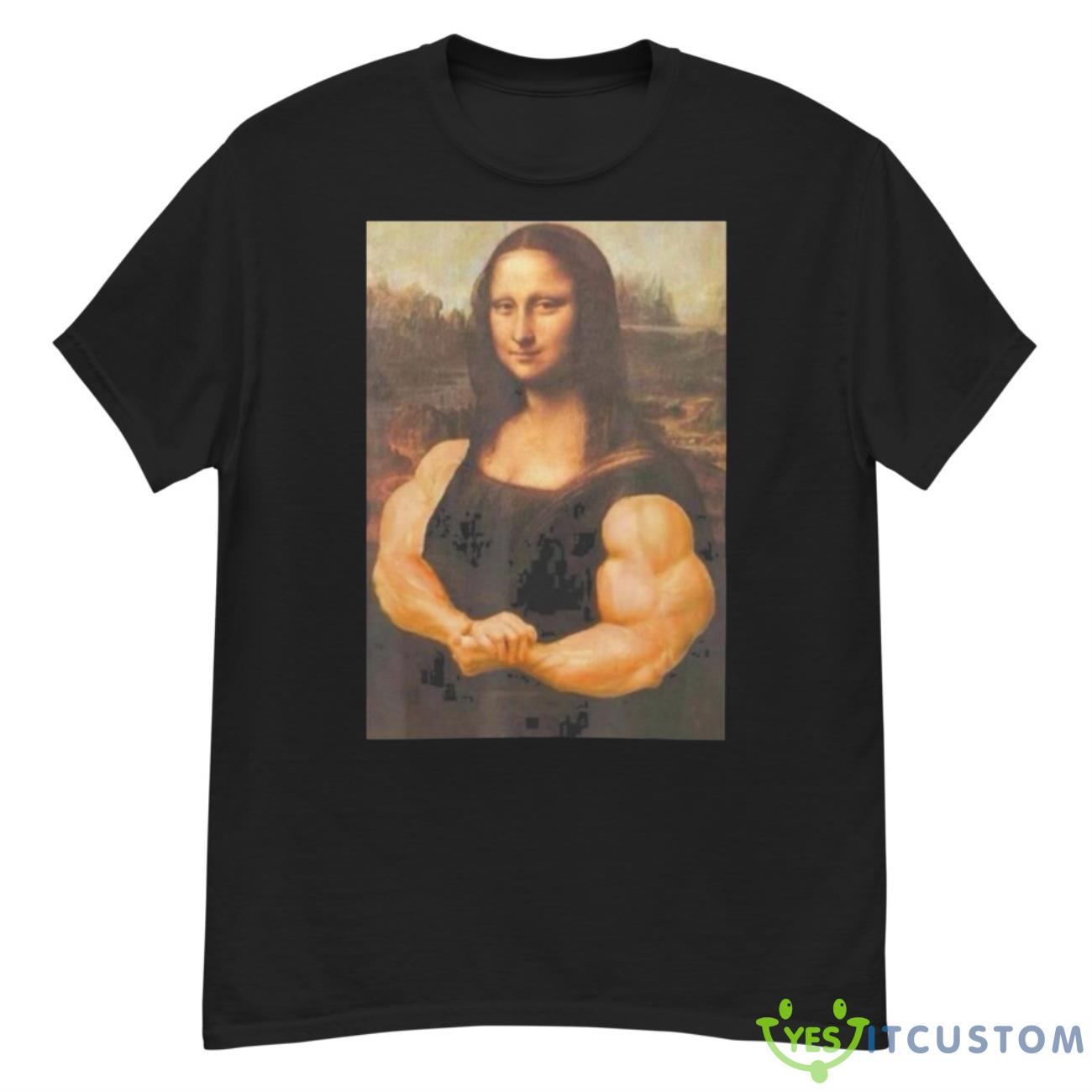 Mona Lisa Bodybuilding Muscle Gym Workout Outfits Shirt - YesItCustom