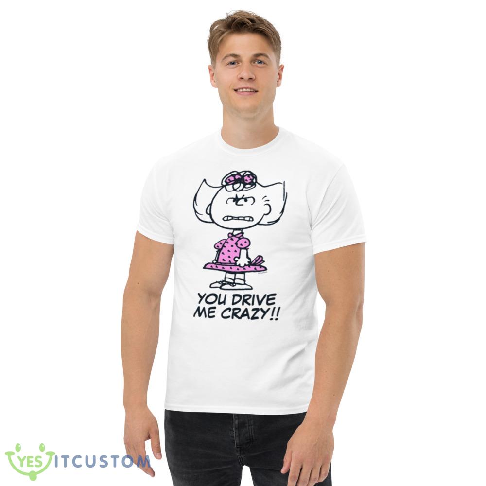 Angry Sally Peanuts White T Shirts - YesItCustom