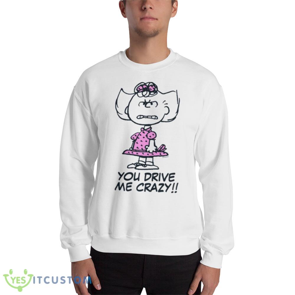 Angry Sally Peanuts White T Shirts - YesItCustom