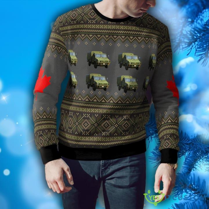 Canadian Army LSVW Military Truck Christmas Sweater - YesItCustom