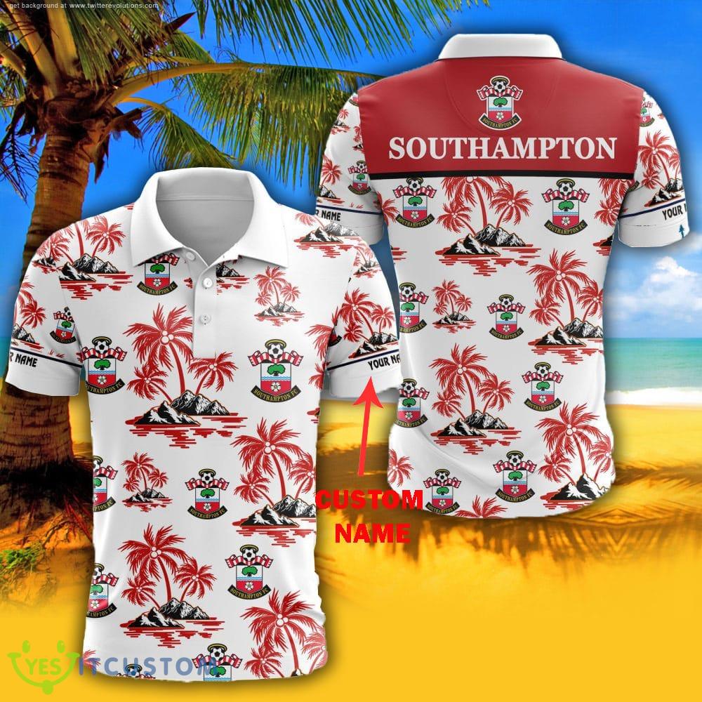 Custom Name Southampton Logo EPL Fans Polo Shirt - YesItCustom