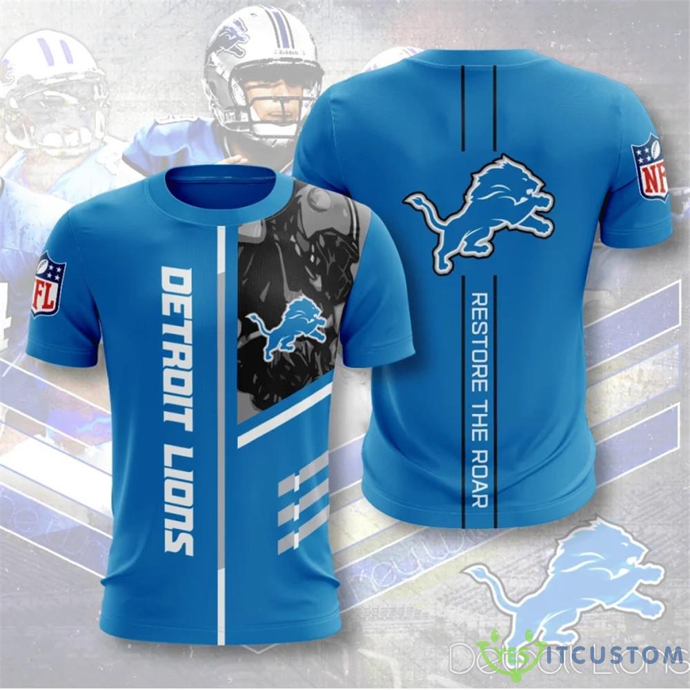 Detroit Lions Performance 3d T-Shirt For Men And Women - YesItCustom