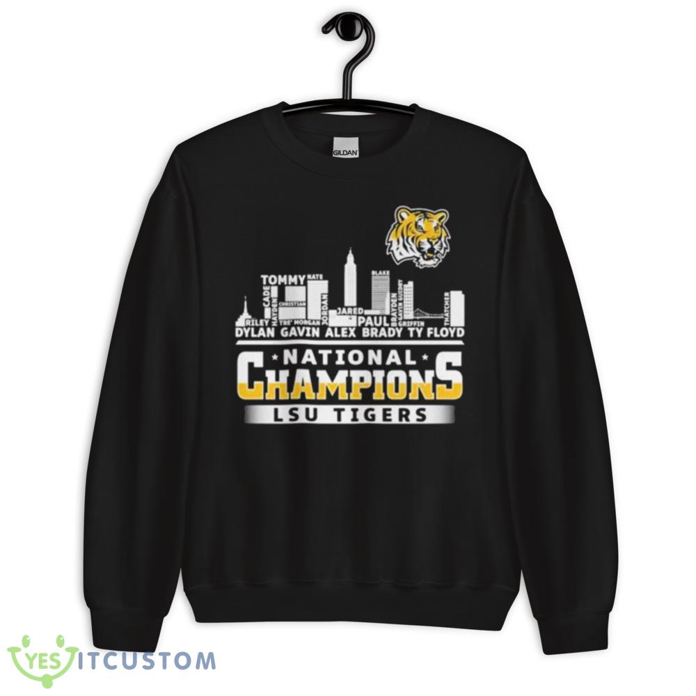 LSU Tigers Name Skyline 2023 National Champions shirt - YesItCustom