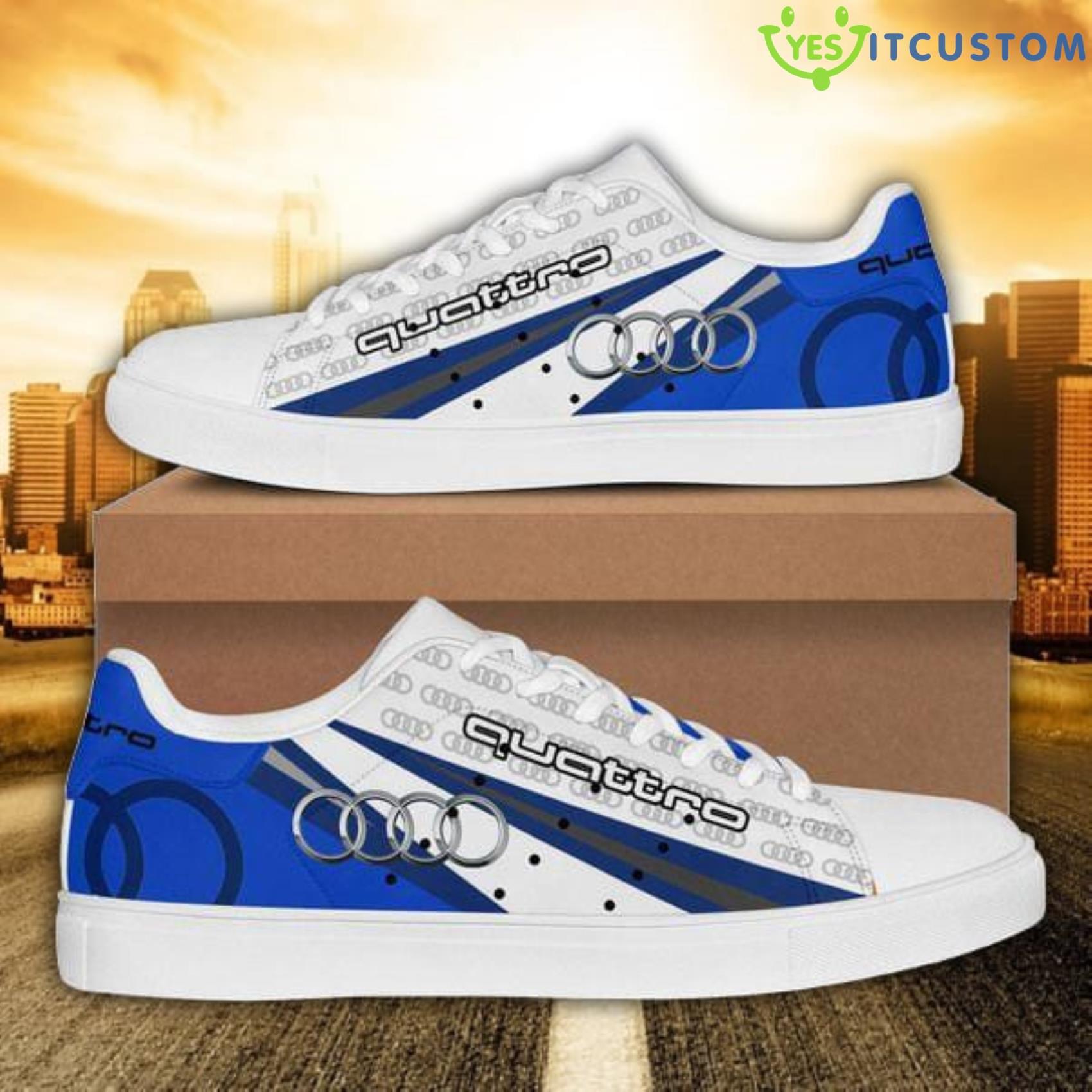 Audi Quattro Sport Car AOP Skate Shoes Special Gift For Fan Logo ...