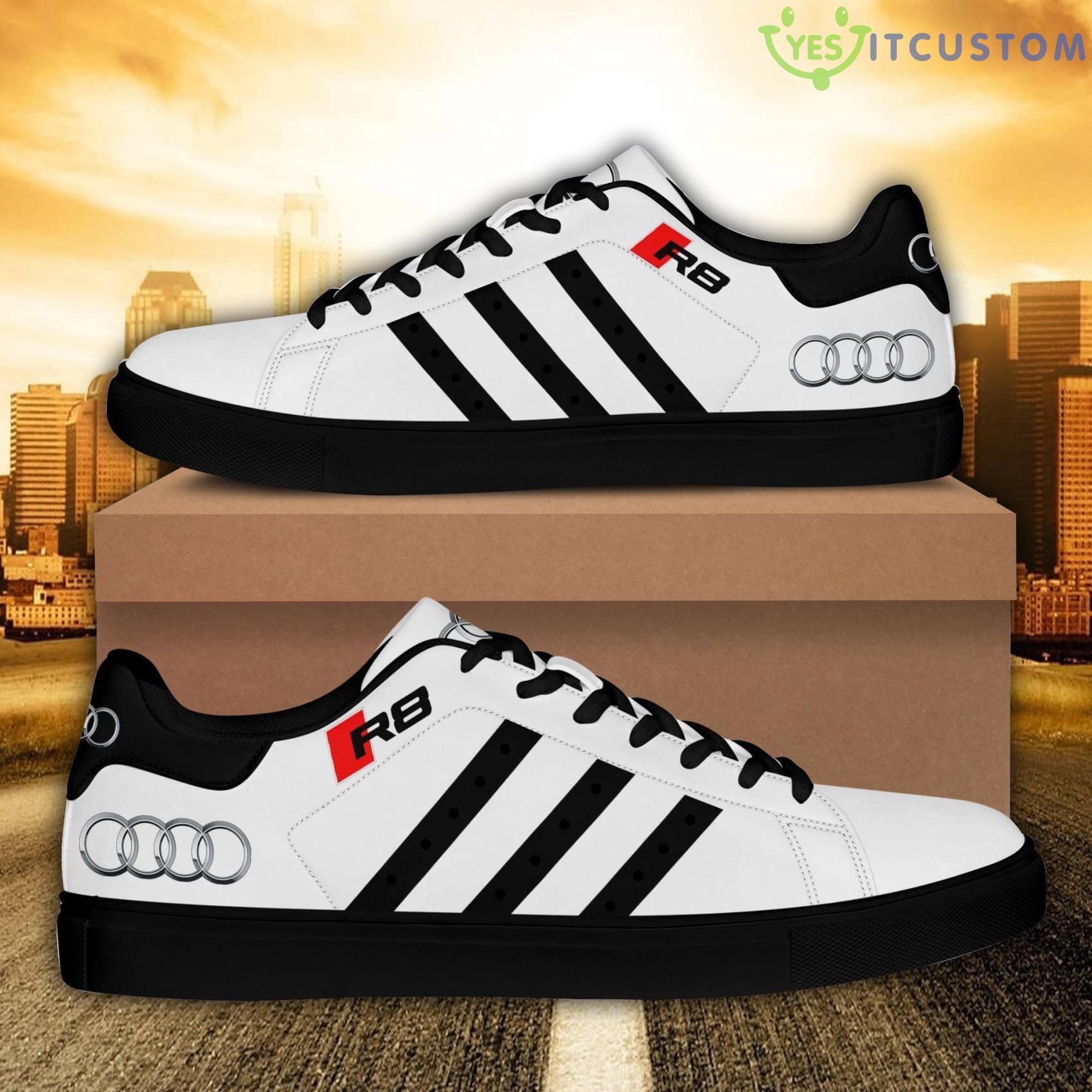 Audi R8 Luxury Sport Car AOP Skate Shoes Special Gift For Fan White ...