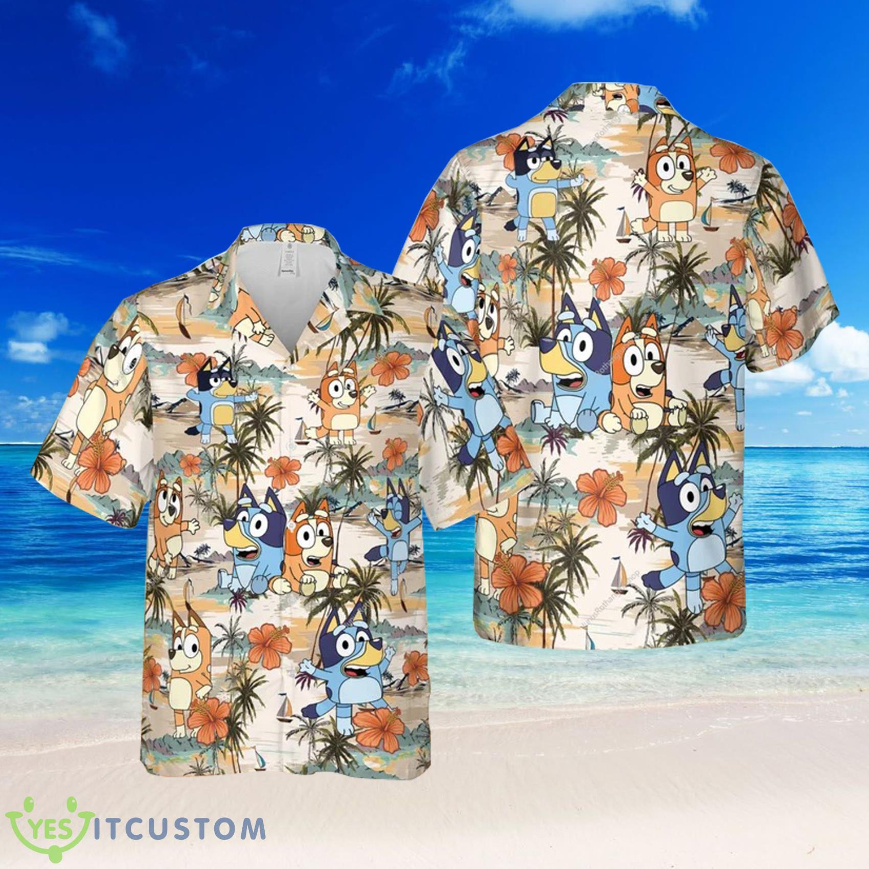 Bluey And Bingo Aloha AOP Trending Hawaiian Shirt - YesItCustom
