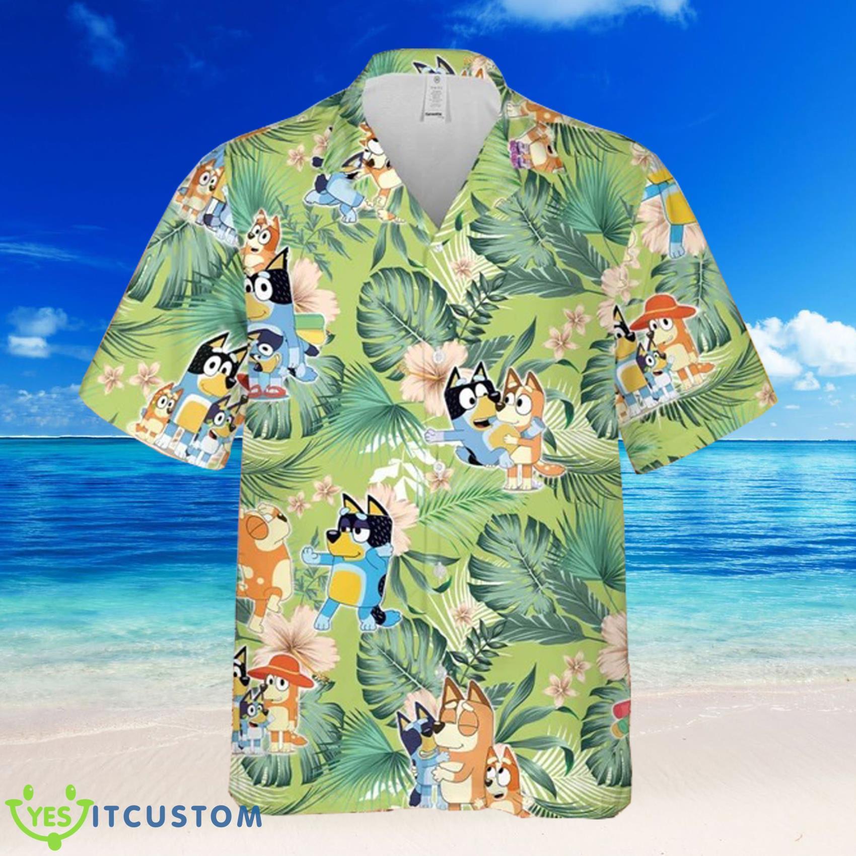 Bluey And Bingo Aloha Summer Vacation AOP Trending Hawaiian Shirt ...