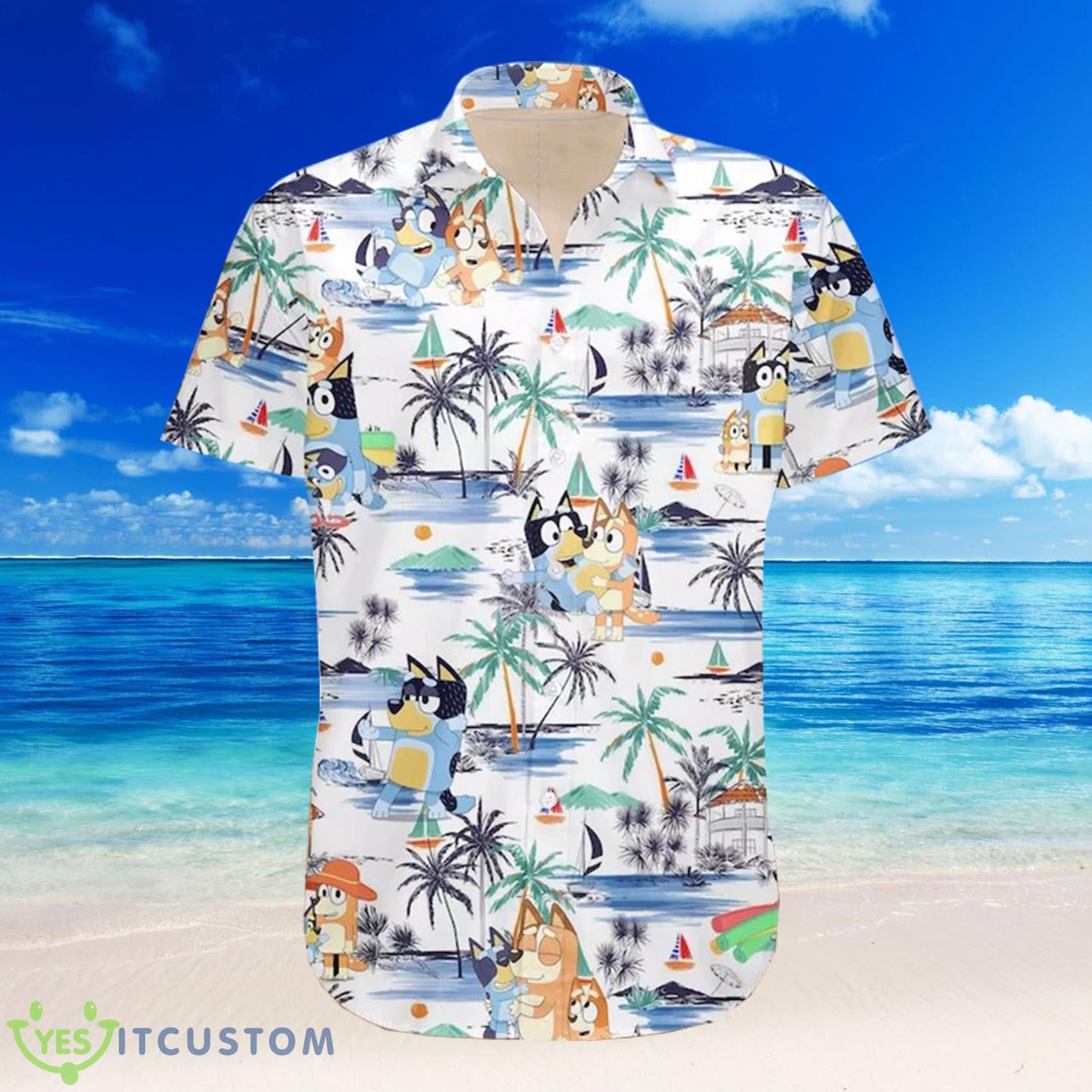 Bluey Bingo And Beach AOP Trending Hawaiian Shirt For Summer Vacation ...