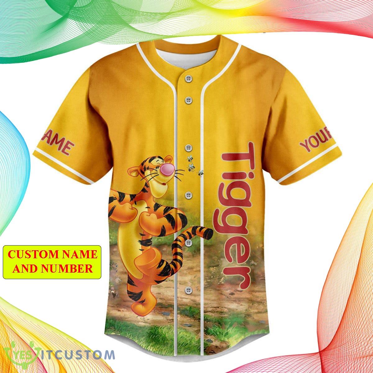 Custom Number And Name Tigger The Childhood Tour Style Baseball Jersey ...