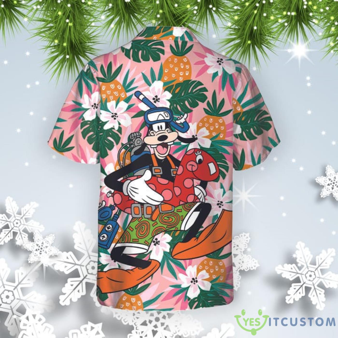 Goofy Dog The Diver Disney Cartoon Graphics Beach Lover 3D Hawaiian ...