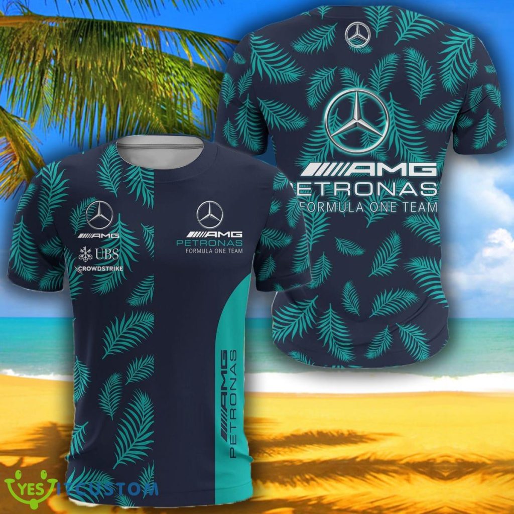 Mercedes-AMG PETRONAS F1 Team Design 2 Car Racing Logo Hawaii 3D Tshirt ...