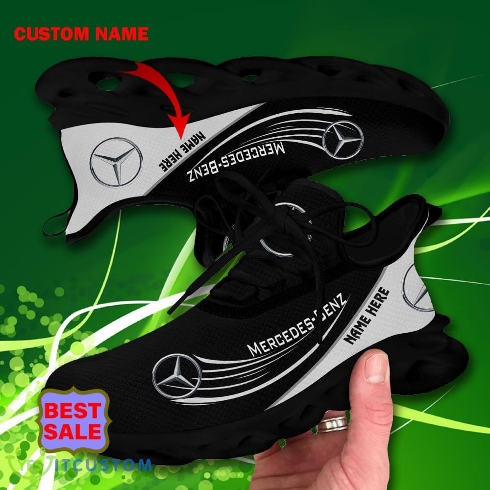 Mercedes Benz Style 9 Custom Name Running Sneakers Logo Car Max Soul ...