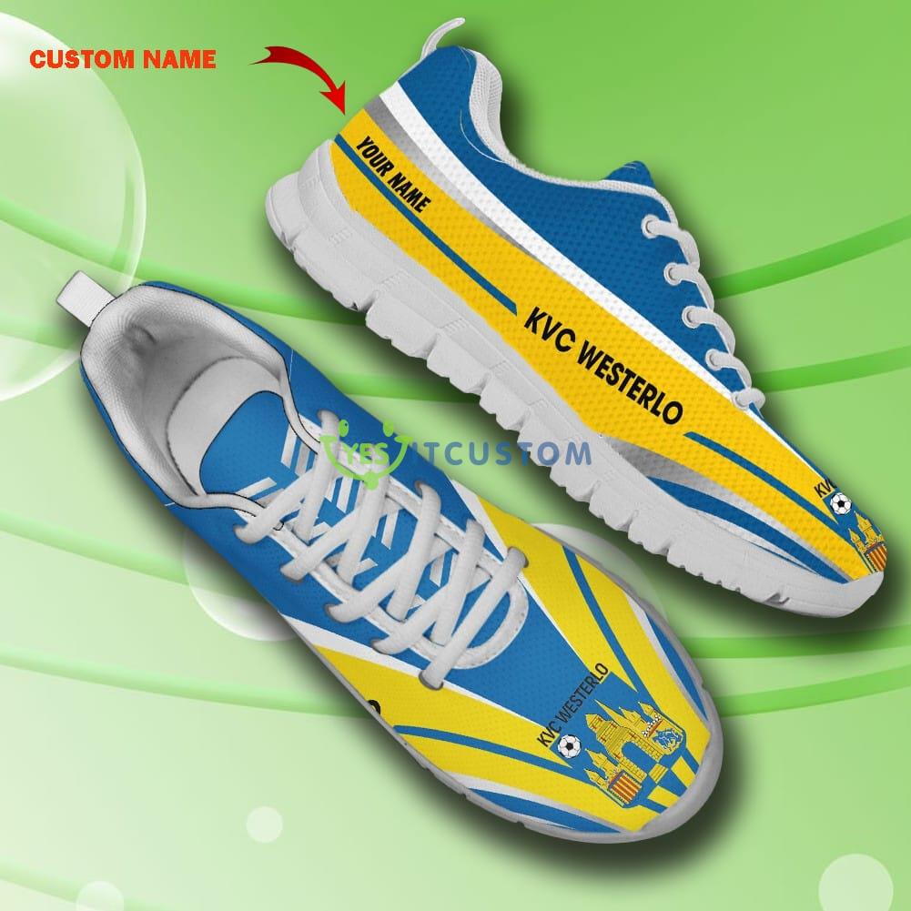 Pro League Shoes KVC Westerlo Style 2 Custom Name Big Logo Black White ...