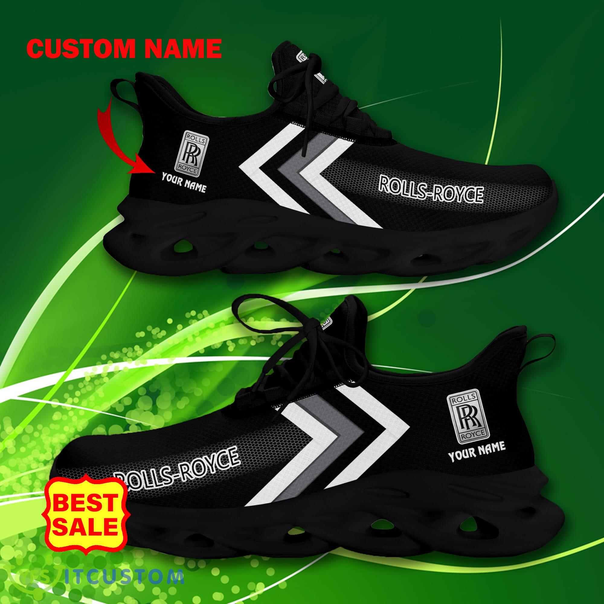 Rolls Royce Style 6 Custom Name Running Sneakers Logo Car Max Soul ...