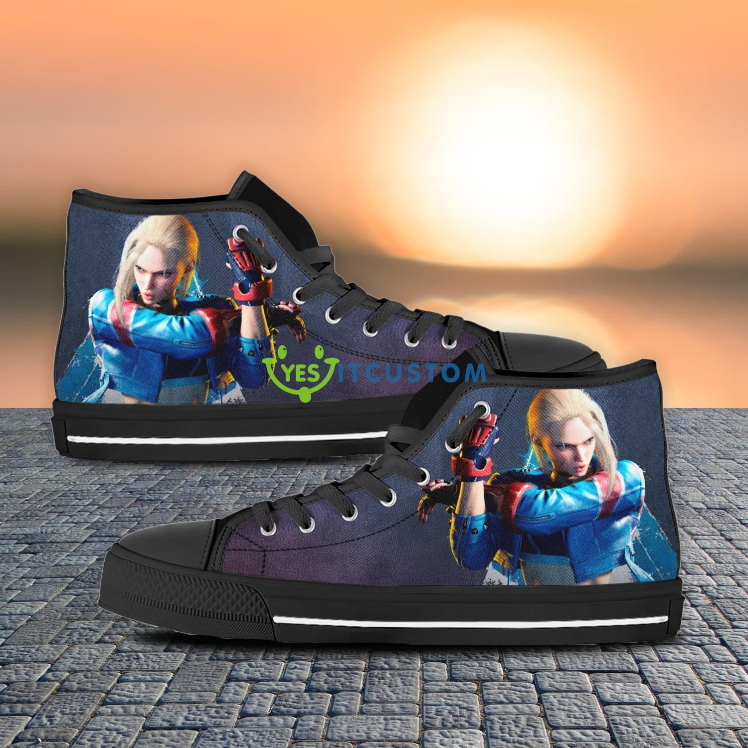 Street Fighter 6 Shoes Cammy High Top Canvas Sneakers Gift For Men And ...