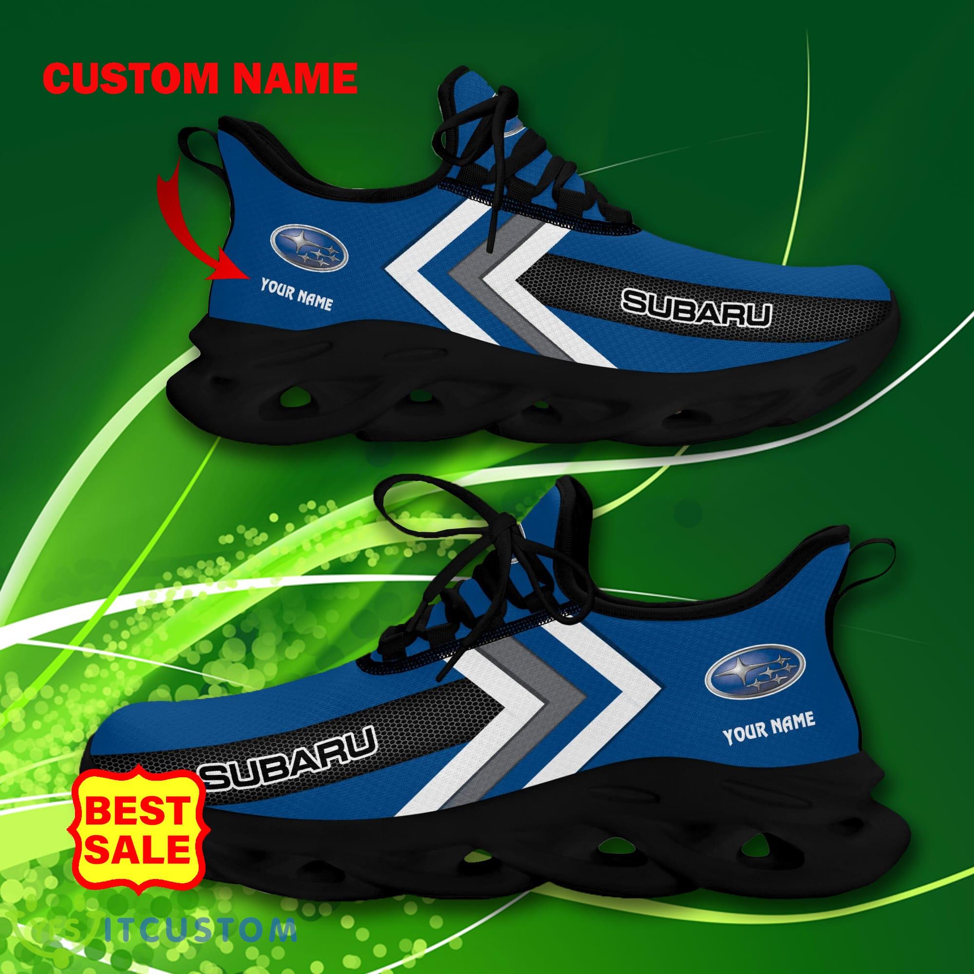 Subaru Style 8 Custom Name Running Sneakers Logo Car Max Soul Shoes For ...