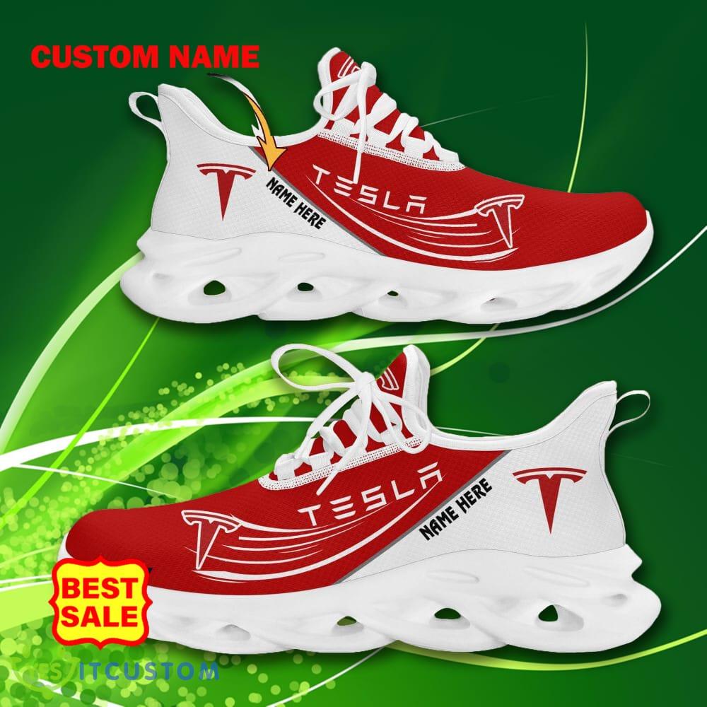 Tesla Style 3 Custom Name Running Sneakers Logo Car Max Soul Shoes For ...
