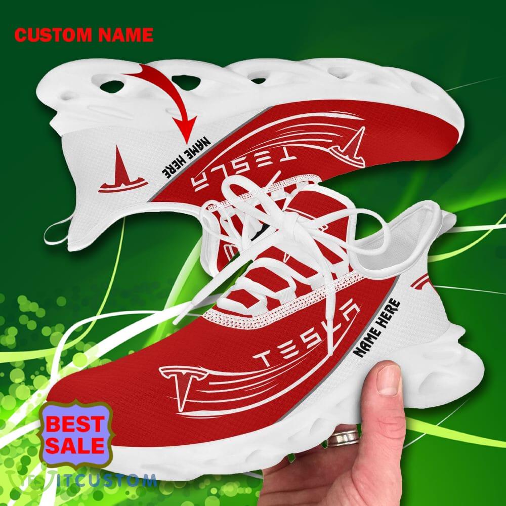 Tesla Style 3 Custom Name Running Sneakers Logo Car Max Soul Shoes For ...