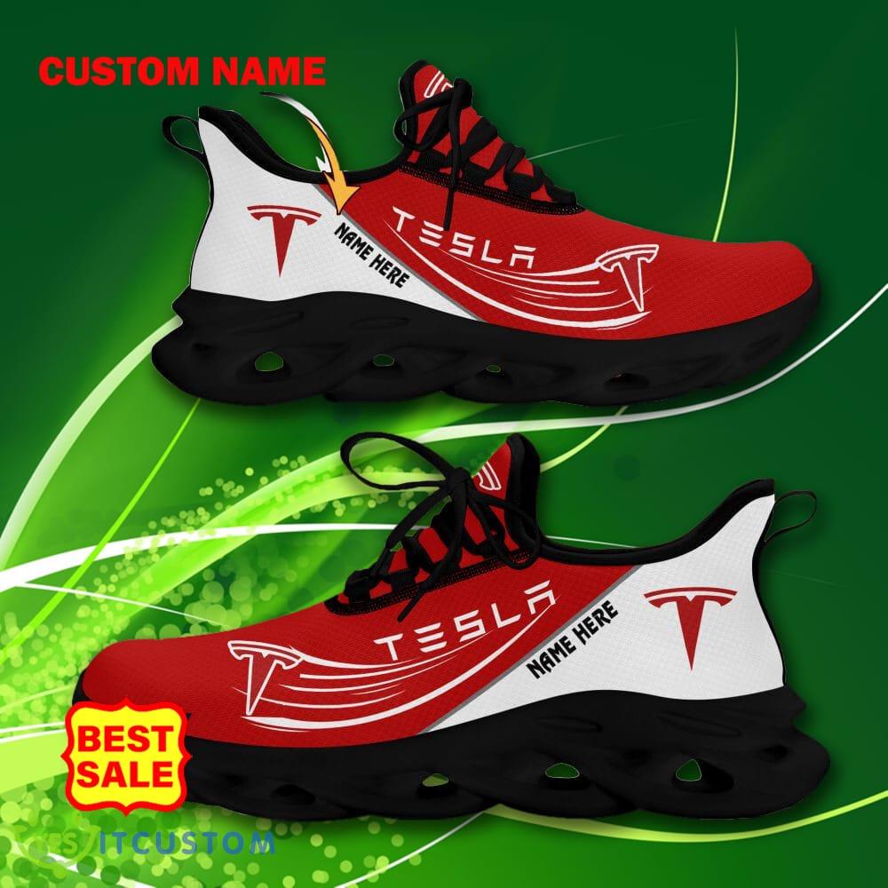 Tesla Style 3 Custom Name Running Sneakers Logo Car Max Soul Shoes For ...