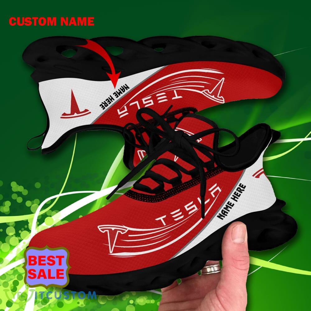 Tesla Style 3 Custom Name Running Sneakers Logo Car Max Soul Shoes For ...