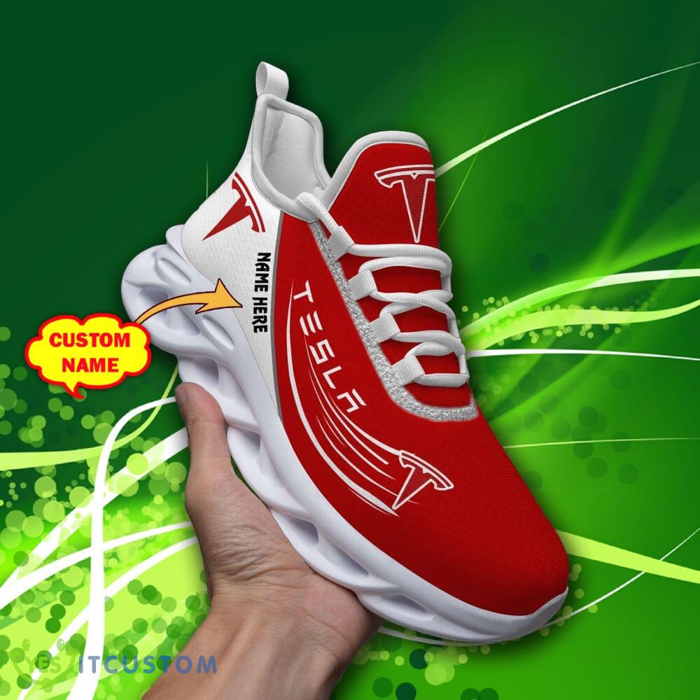 Tesla Style 3 Custom Name Running Sneakers Logo Car Max Soul Shoes For ...