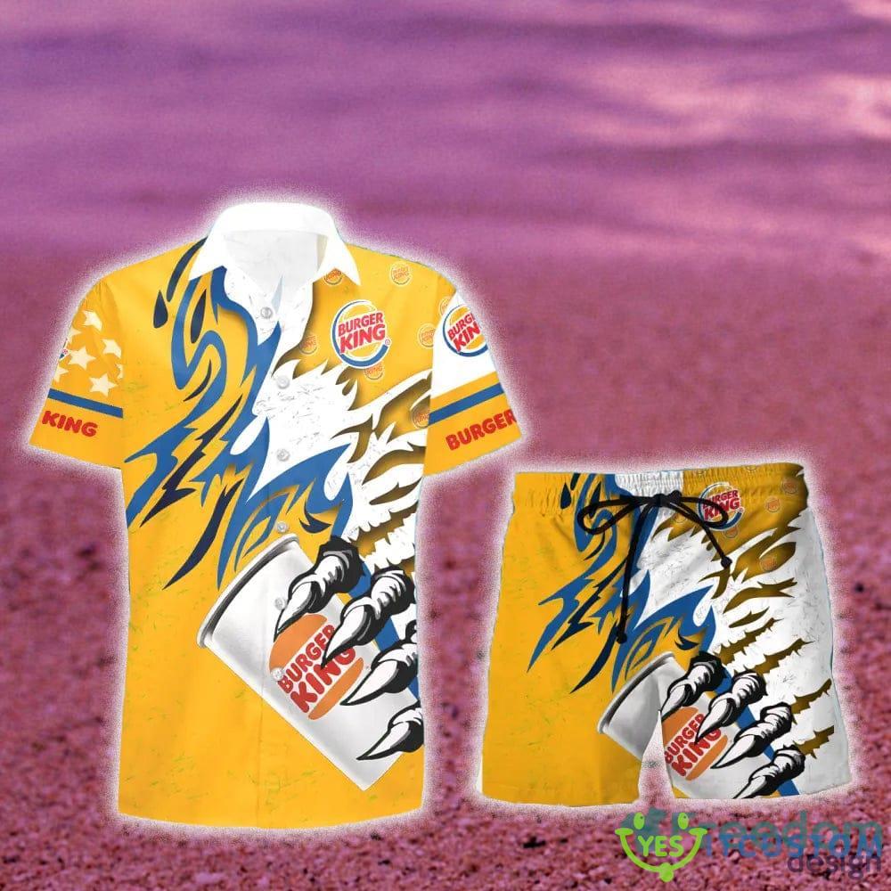 Burger King Monster Claw Gift Hawaiian Set Shirt And Short Summer Beach ...