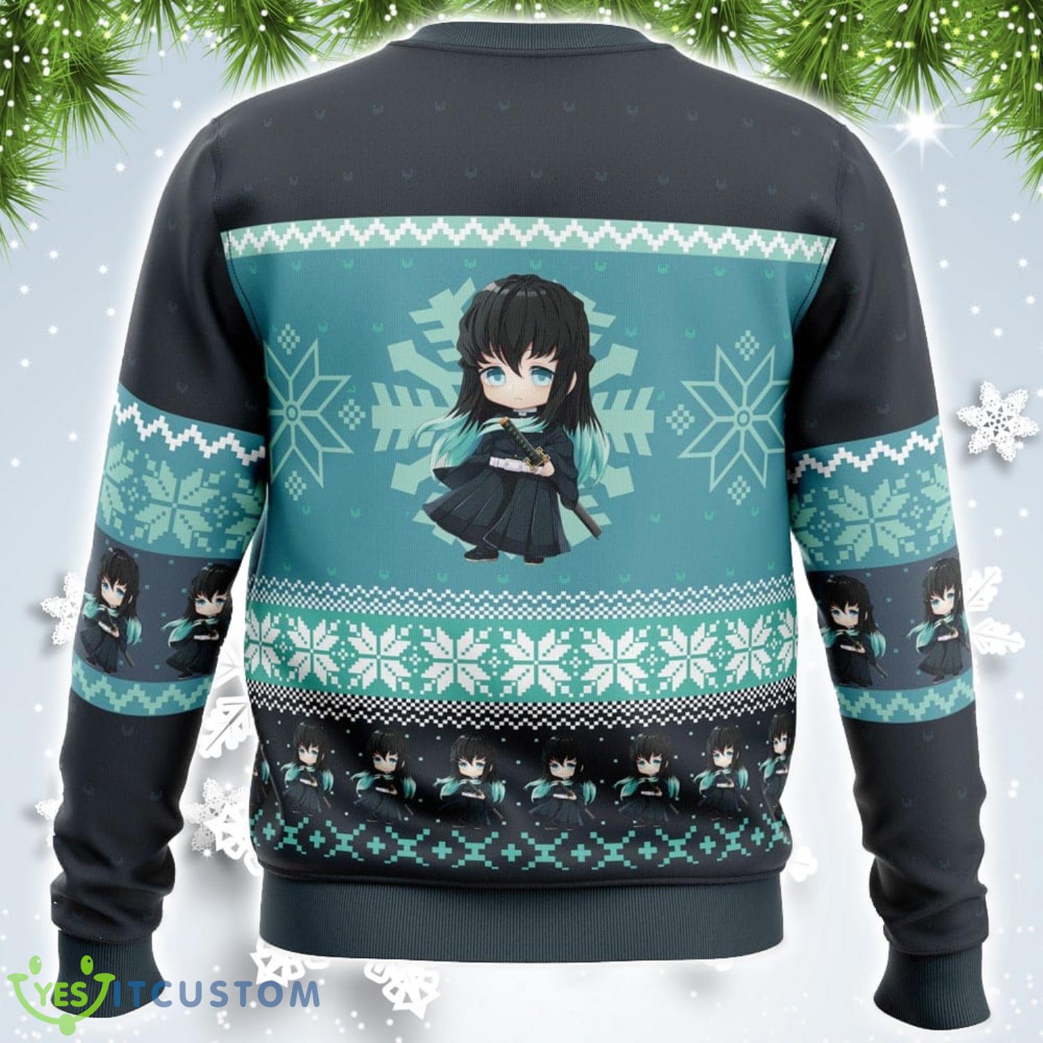 Chibi Christmas Muichiro Tokito Demon Slayer Xmas Ugly Christmas ...