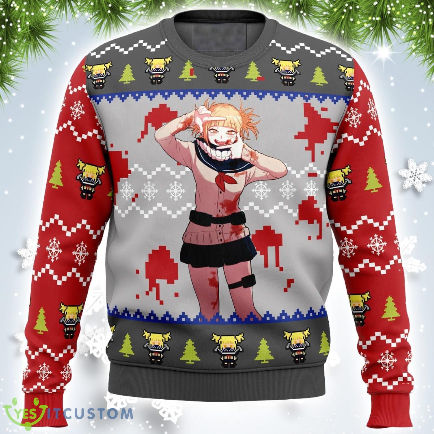 Himiko Toga My Hero Academia Xmas Gift 3D Ugly Christmas Sweater For ...