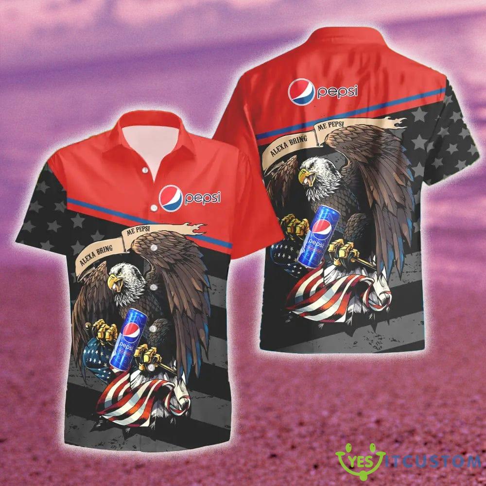 Pepsi Eagle American Flag Gift Hawaiian Set Shirt And Short Summer ...