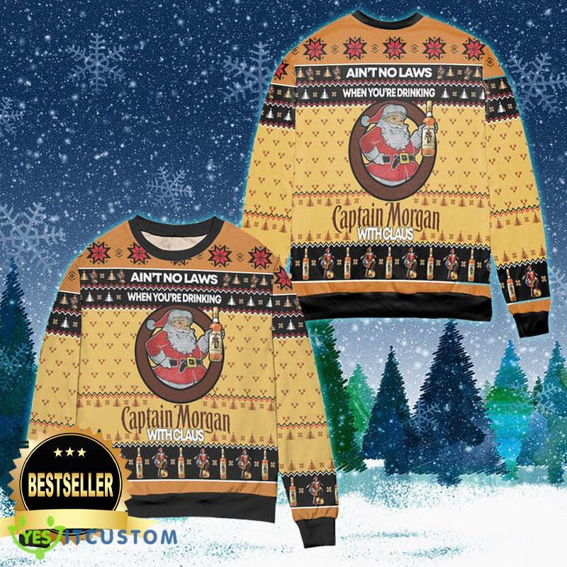 When You’re Drinking Captain Morgan With Santa Claus Ugly Sweater For ...