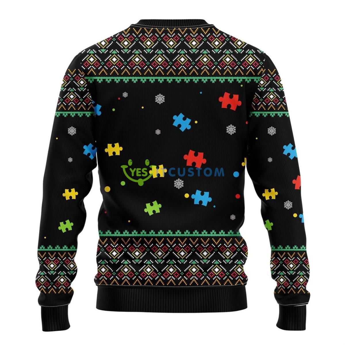 Autism AOP Christmas Sweater - YesItCustom