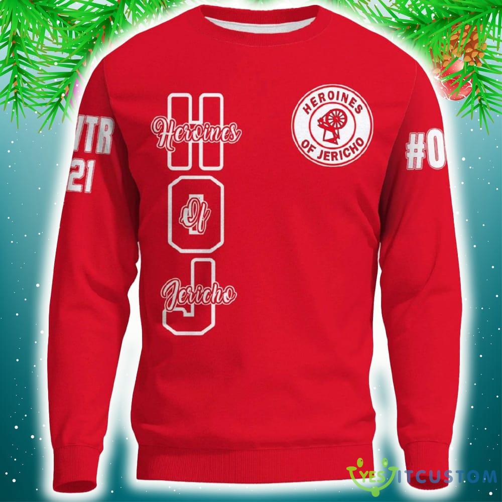 Heroines Of Jericho Red 3D Sweater Community Personalized Logo For Men ...