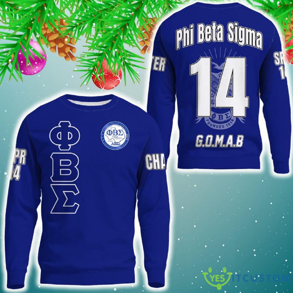Personalized Alpha Beta Sigma Alumni Chapter Blue 3D Sweater Community ...