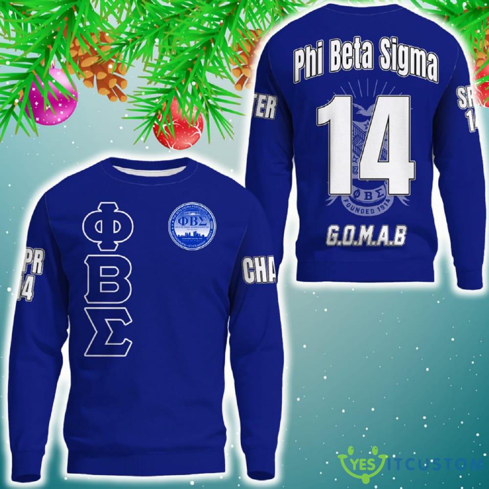 Personalized Beta Xi Sigma Alumni Chapter Blue 3D Sweater Community ...