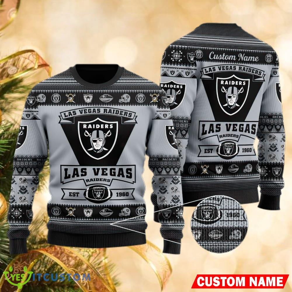 Personalized Las Vegas Raiders Football Team Logo Unisex Christmas ...