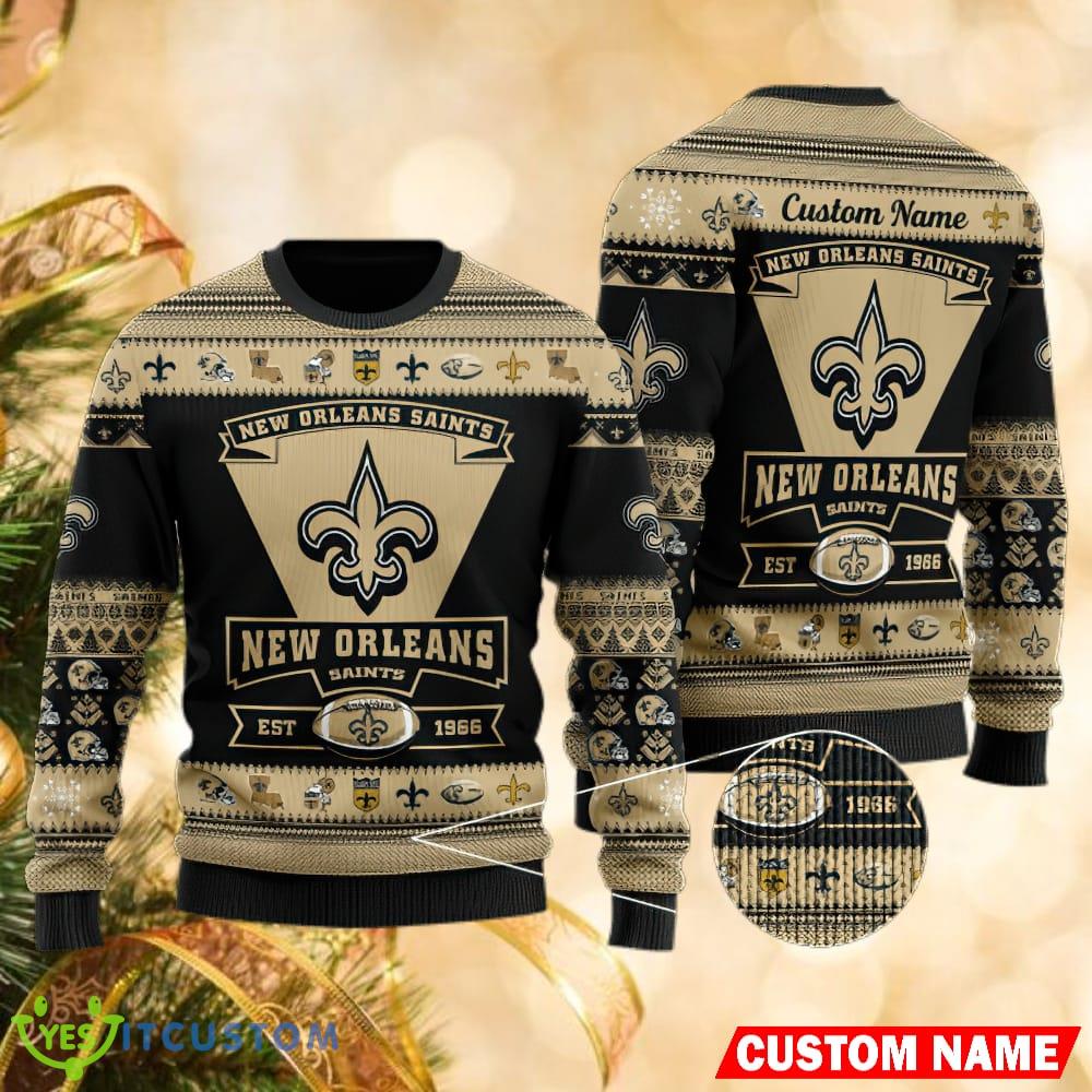 Personalized New Orleans Saints Football Team Logo Unisex Christmas ...