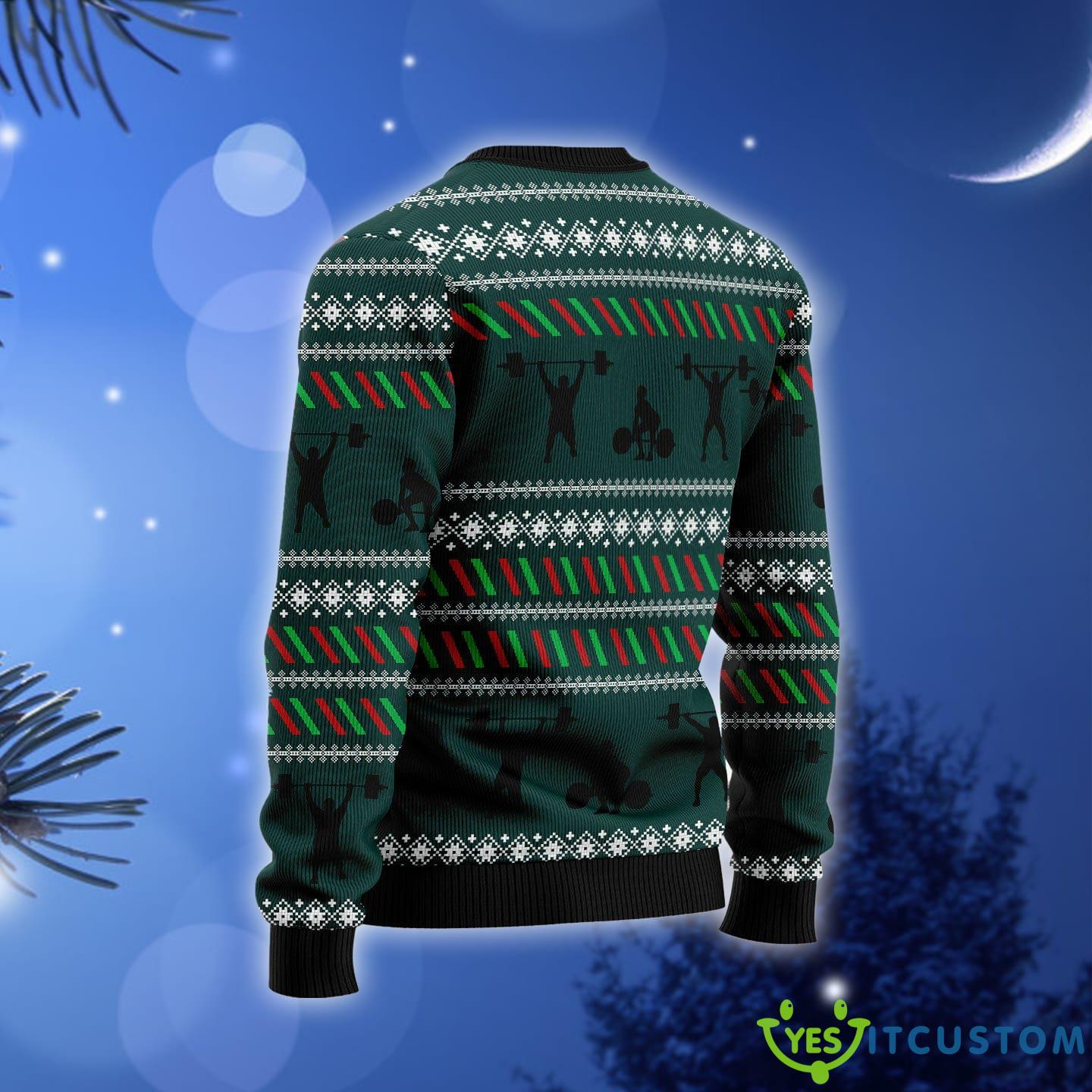 Santa Gymnastic Ugly Christmas Sweater Gift Men Women - YesItCustom
