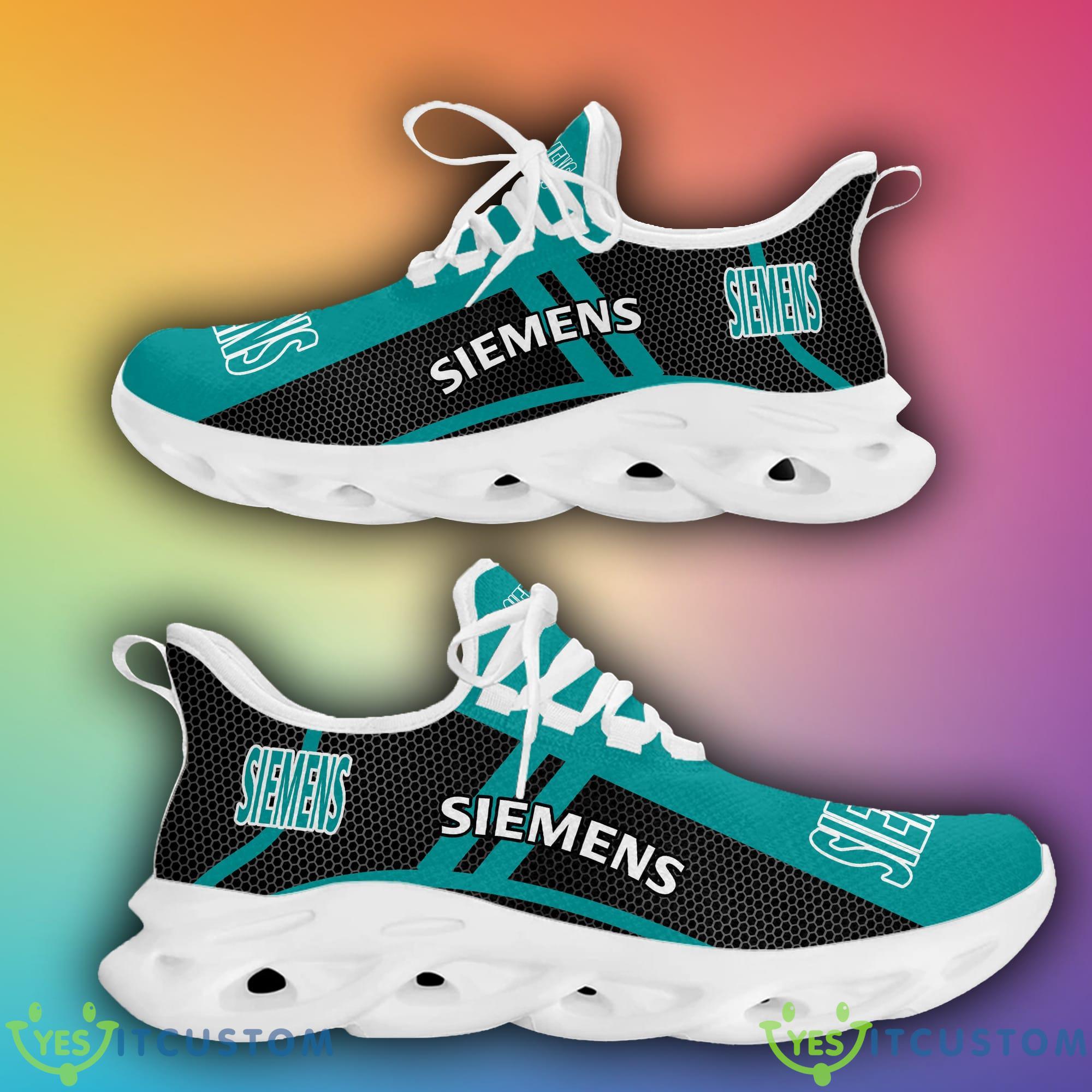 siemens Chunky Sneakers Logo Pattern White Black Max Soul Shoes For Men ...