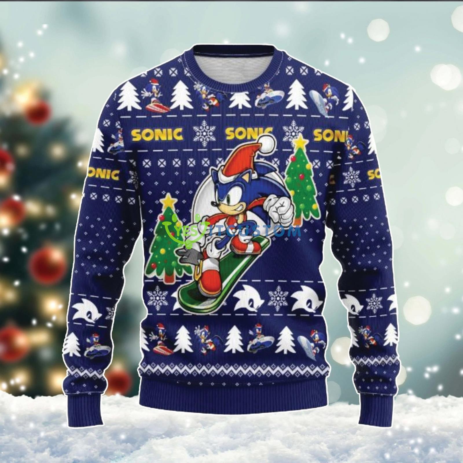 Sonic Characters Ugly Xmas Christmas Sweater Christmas Gift - YesItCustom