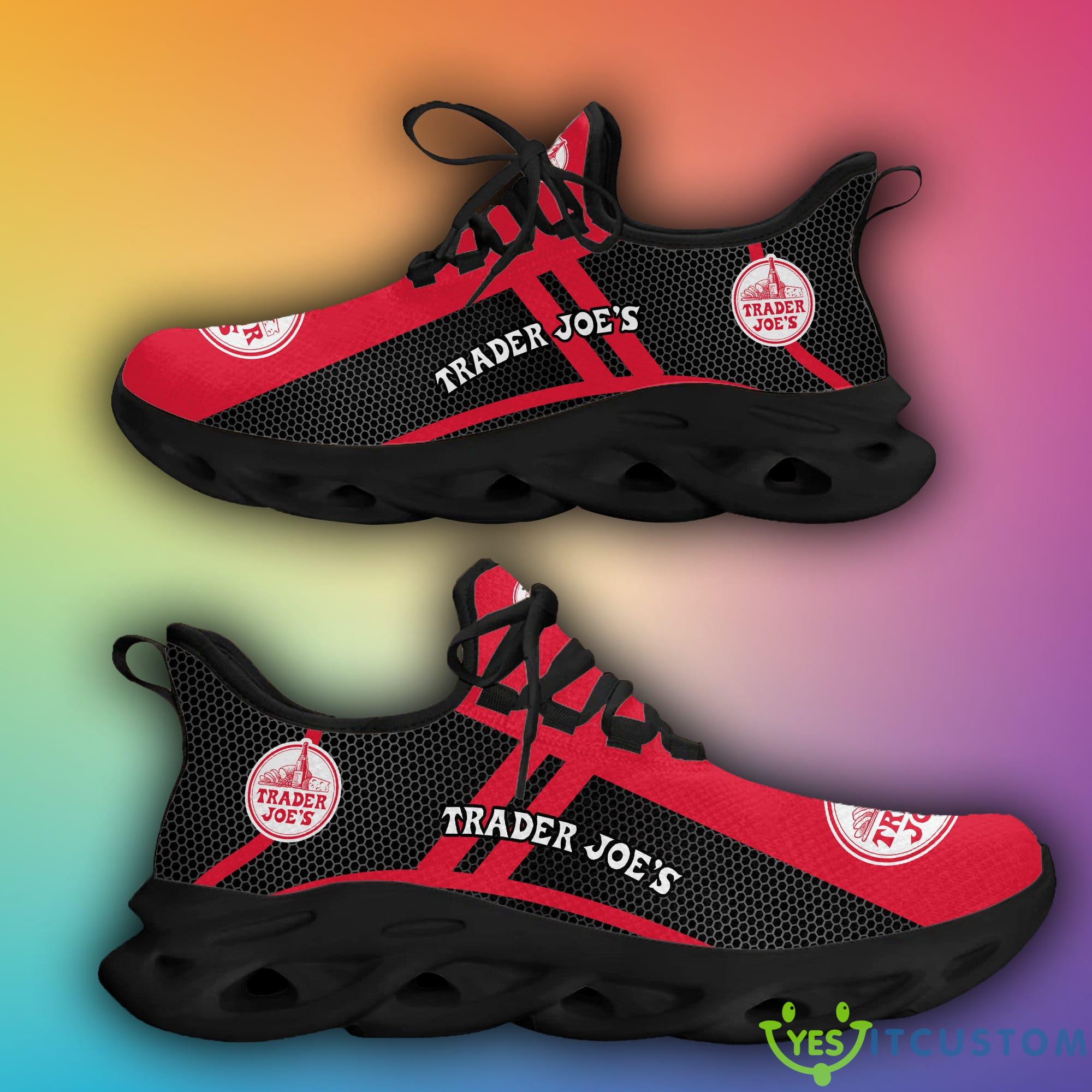 trader joe's Chunky Sneakers Logo Pattern White Black Max Soul Shoes ...