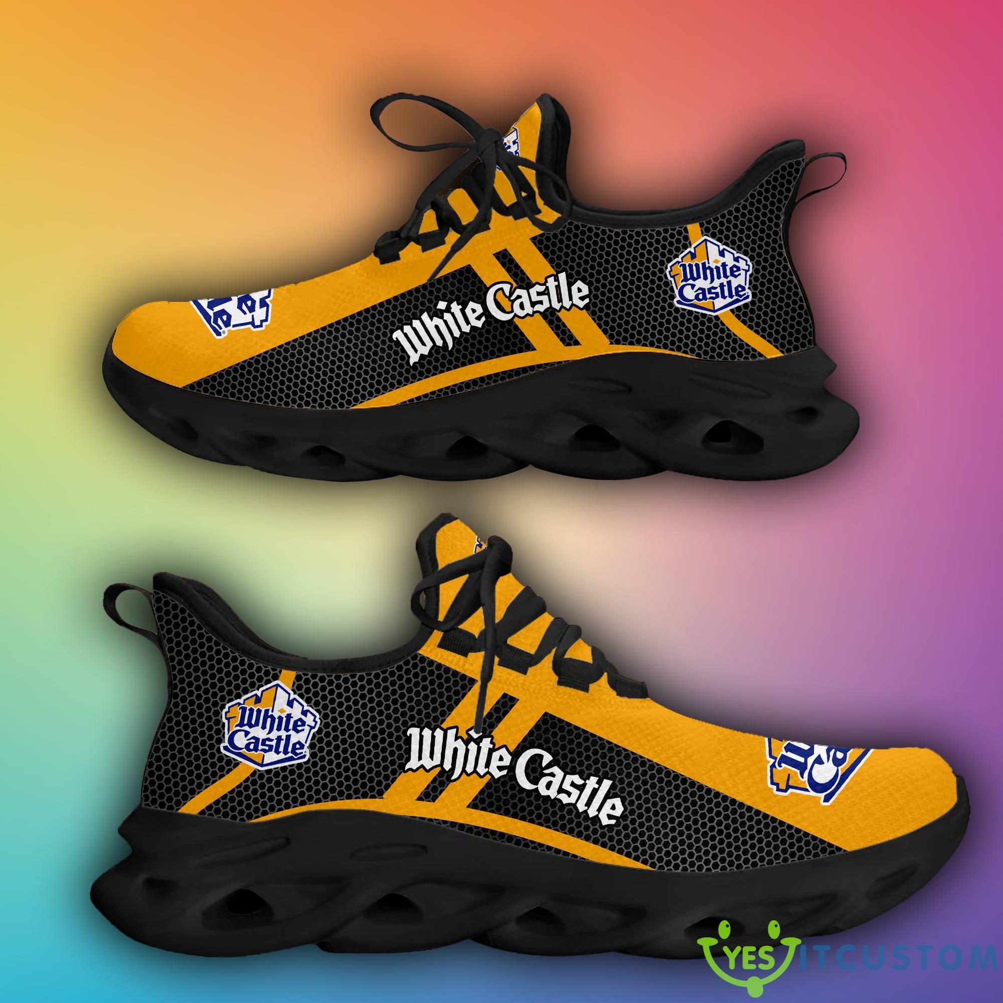 white castle Chunky Sneakers Logo Pattern White Black Max Soul Shoes ...