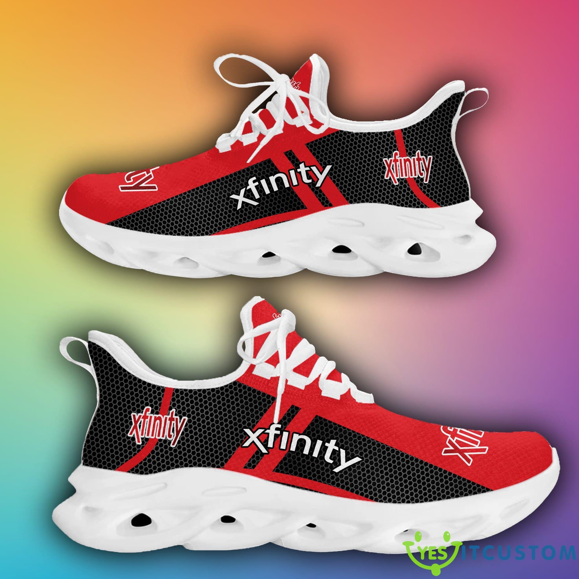 xfinity Chunky Sneakers Logo Pattern White Black Max Soul Shoes For Men ...