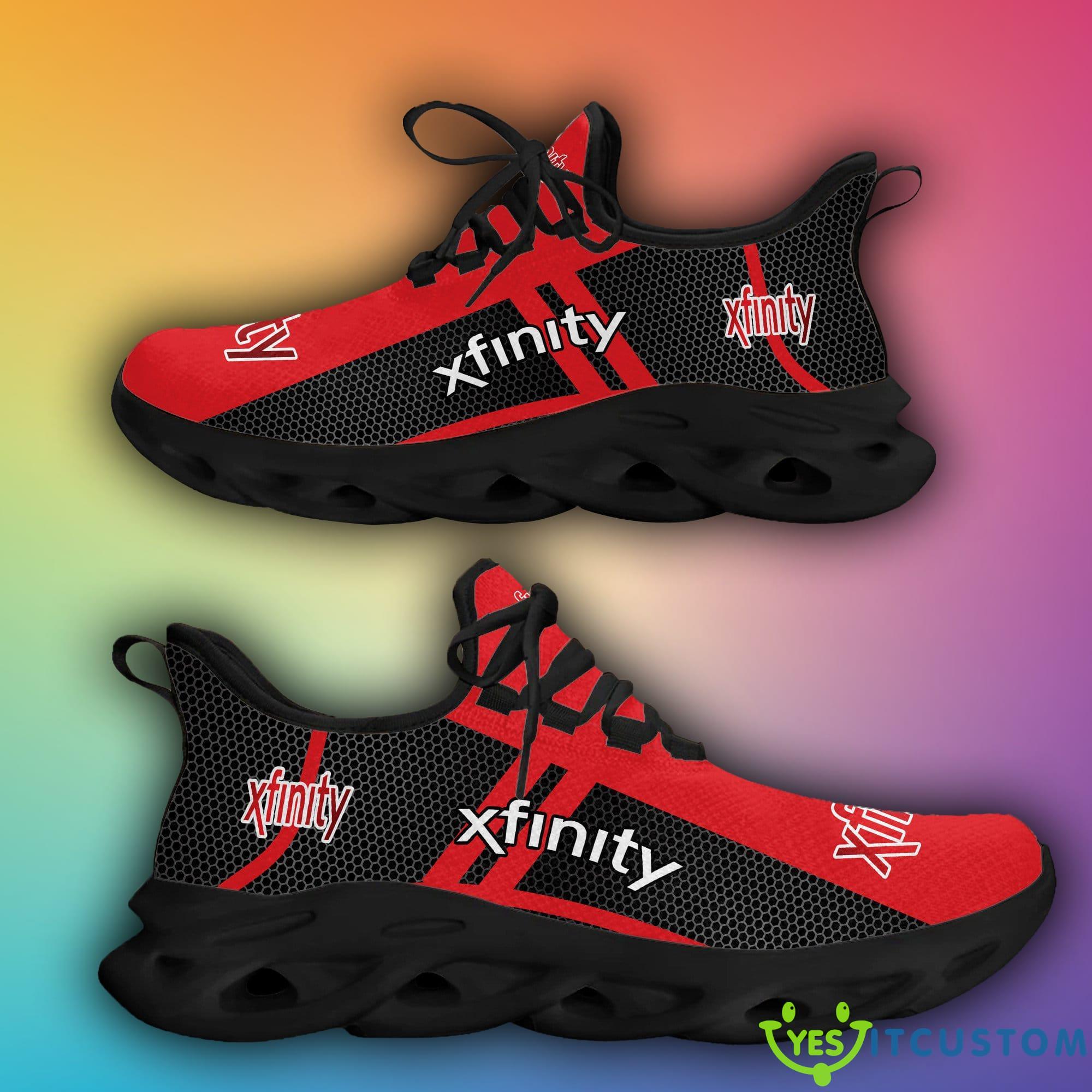 xfinity Chunky Sneakers Logo Pattern White Black Max Soul Shoes For Men ...